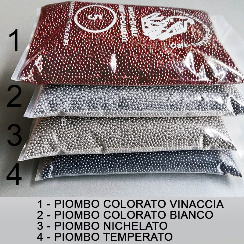RED COLOR TEMPERED LEAD, PACK OF 5 KG LEAD SHOTS AQUILA LOCATELLI