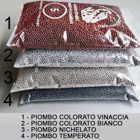 PIOMBO TEMPERATO COLORATO ROSSO VINACCIA, CONFEZIONE DA 5 KG PALLINI DI ...